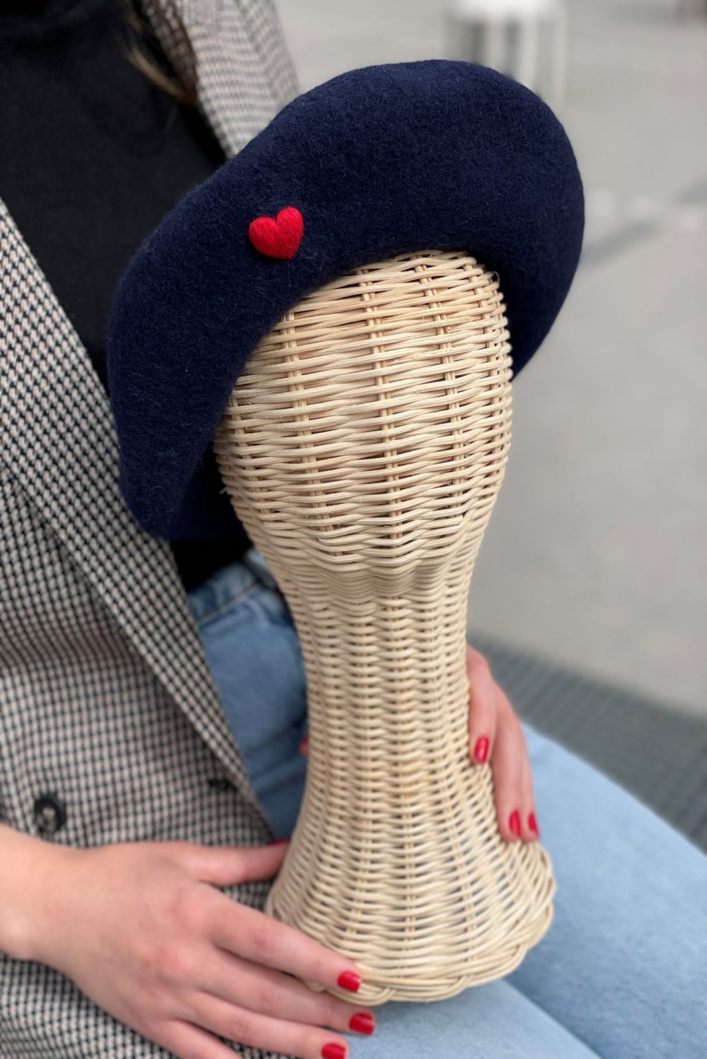 Crazy in Love Red French Wool Beret | Shopping For Happiness